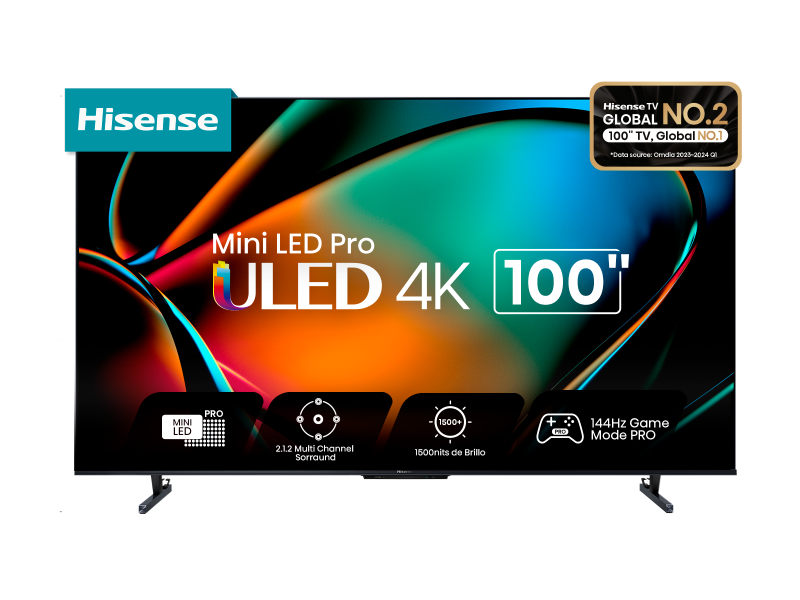 HISENSE MINI-LED ULED TV 100″ | GOOGLE TV | 100U8K