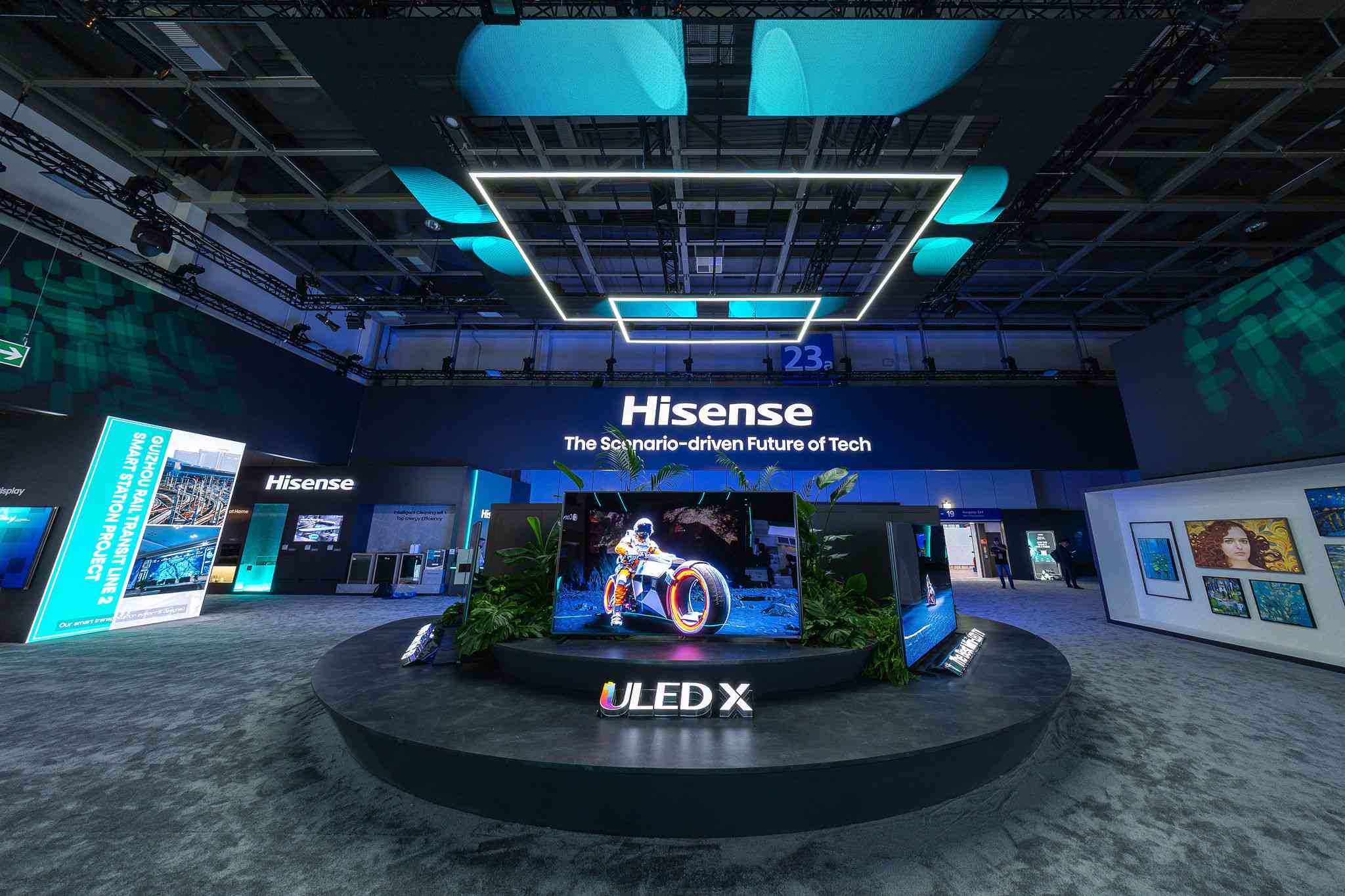 Los televisores de Hisense llaman la atención en la feria de tecnología ...
